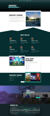 Minecraft Elementor Theme